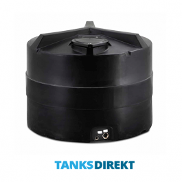 Lagertank 2000 Liter, schwarzer, robuster & stabiler Wassertank